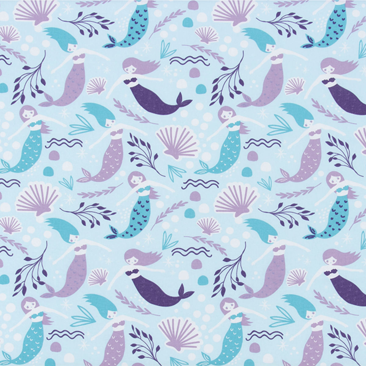 MERMAID BLUEBERRY Upholstery and Drapery Children Design